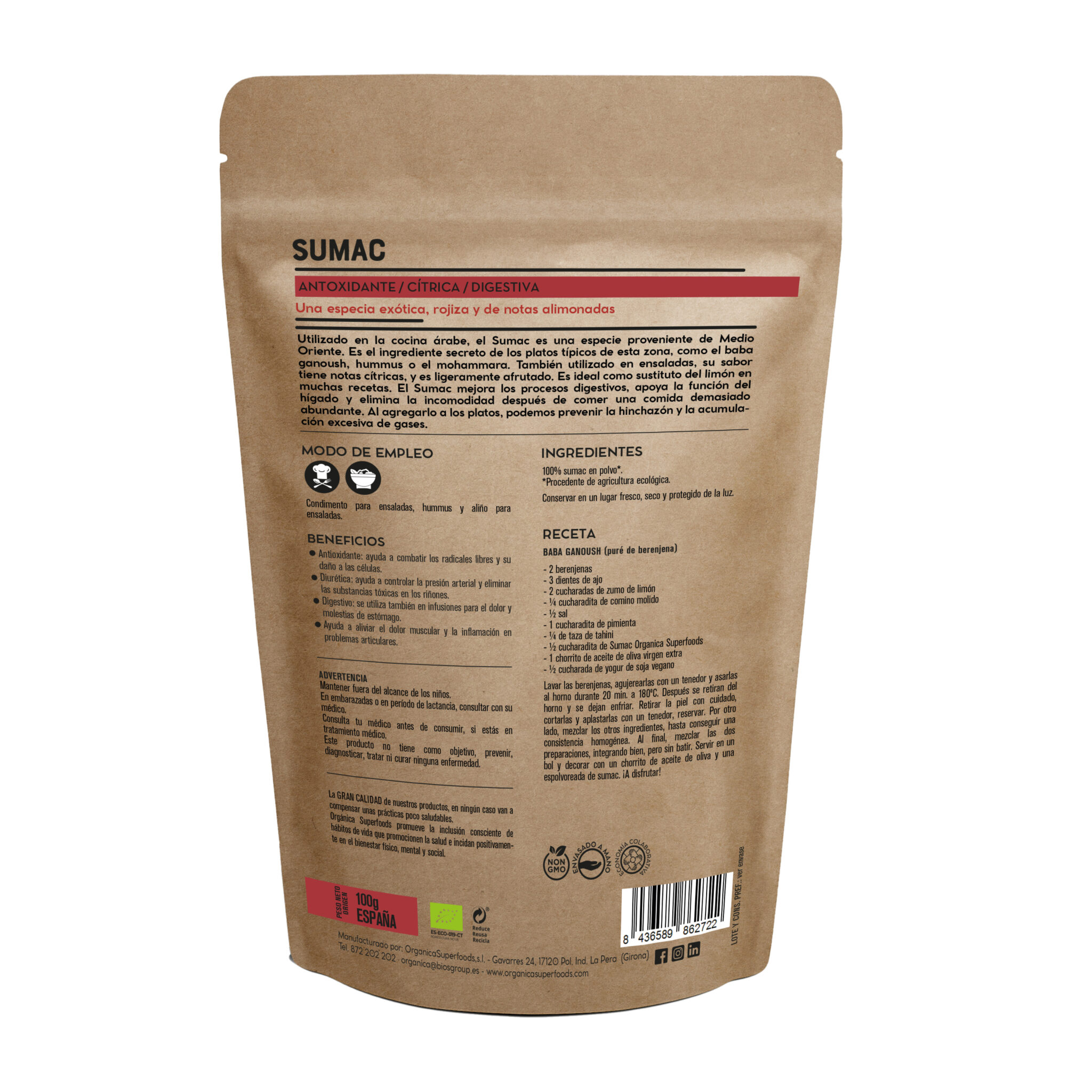 Sumac en polvo BIO - Organica Superfoods Sumac en polvo BIO - Organica Superfoods